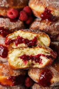 Raspberry Filled Donut Recipe - Cake Babe