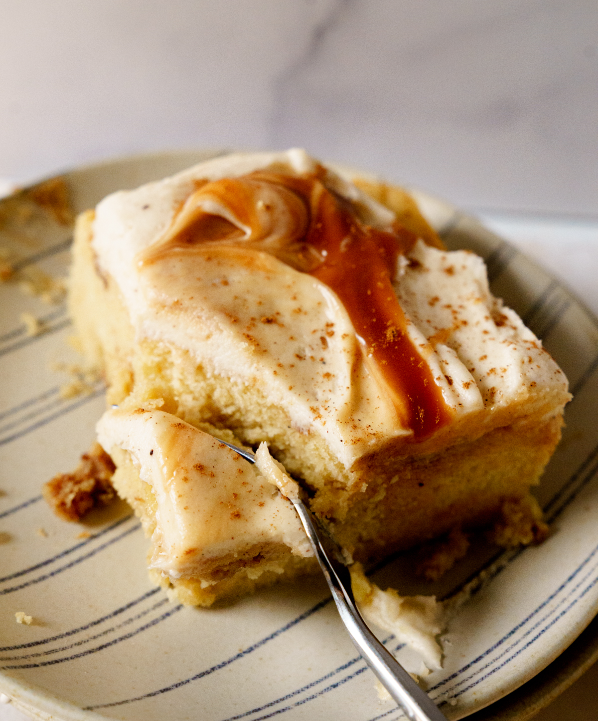 Best Caramel Snickerdoodle Cake Recipe - Cake Babe Bakery