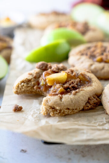 The Best Fall Inspired Apple Crumb Cookies - Cake Babe Bakery