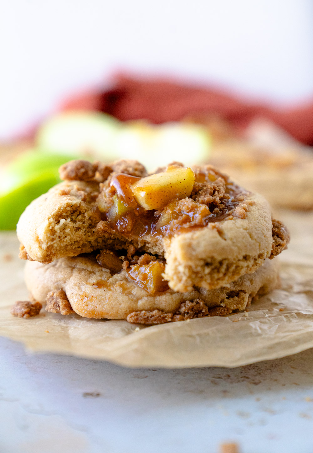 The Best Fall Inspired Apple Crumb Cookies - Cake Babe Bakery