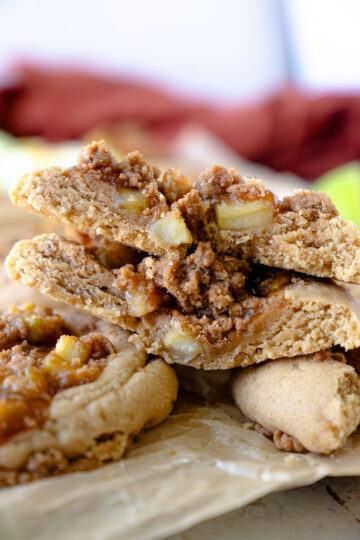 The Best Fall Inspired Apple Crumb Cookies - Cake Babe Bakery
