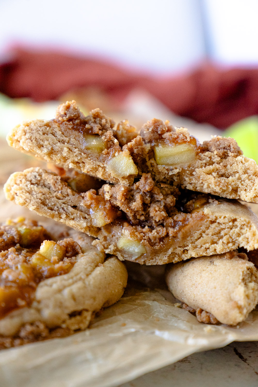 The Best Fall Inspired Apple Crumb Cookies - Cake Babe Bakery