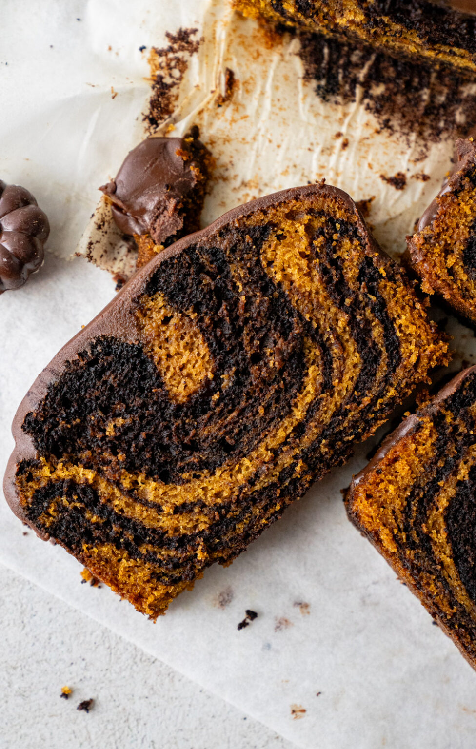 Pumpkin Chocolate Swirl Bread With Espresso - Cake Babe Bakery