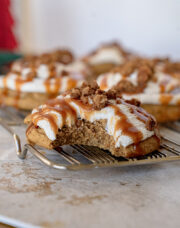 Gingerbread Caramel Streusel Cookie with Cream Cheese - Cake Babe Bakery