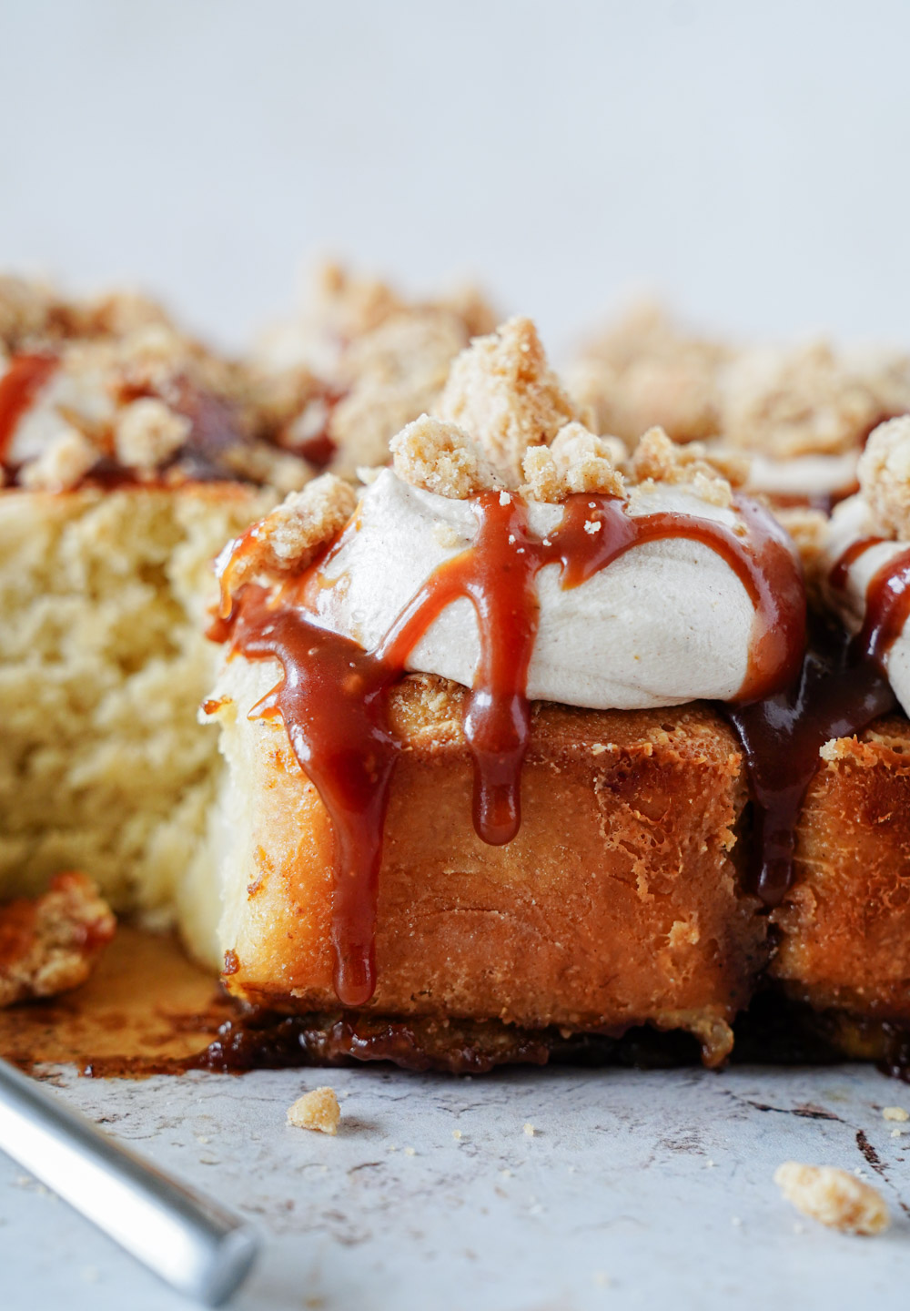 Banana Bread Cinnamon Rolls - Cake Babe Bakery